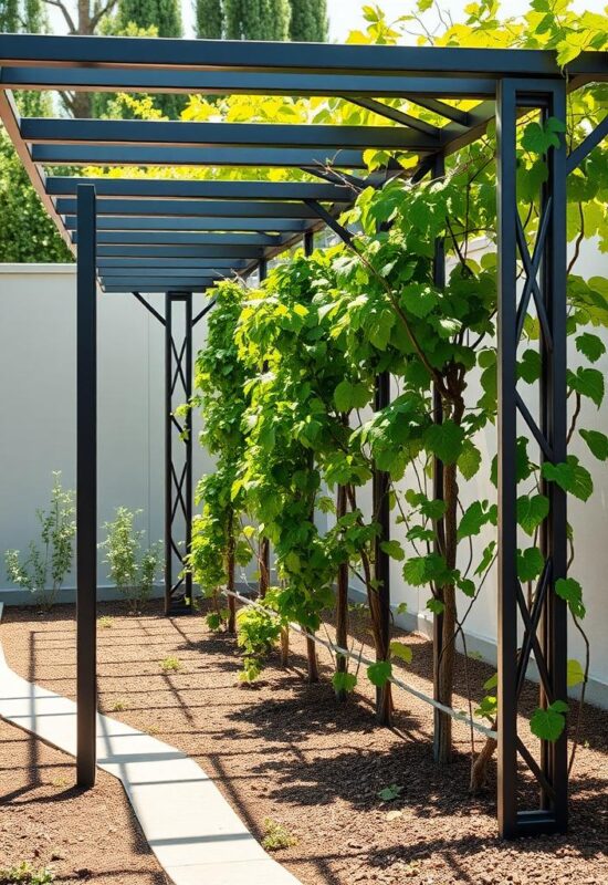 32 Grape Vine Trellis Ideas: Grow Beautifully & Harvest Abundantly ...